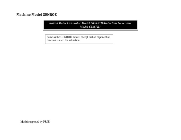 GENROE Machine Model Overview | PDF | Technology & Engineering