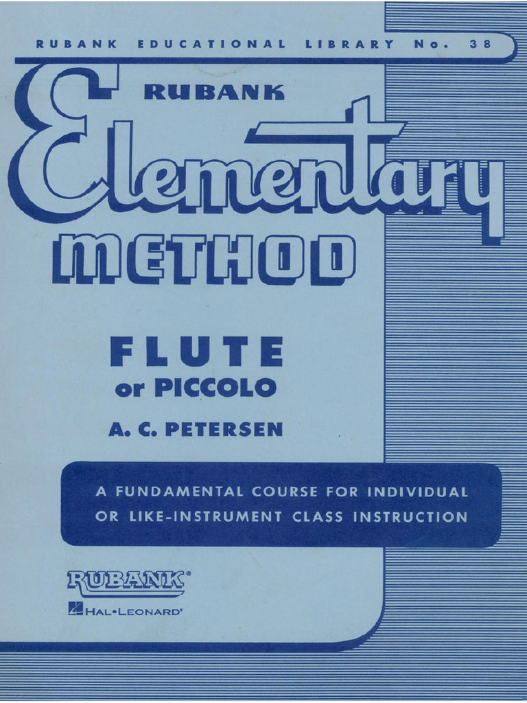 Rubank Elementary Method For Flauta e Picolo | PDF