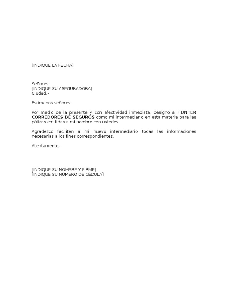 Carta de Nombramiento MODELO