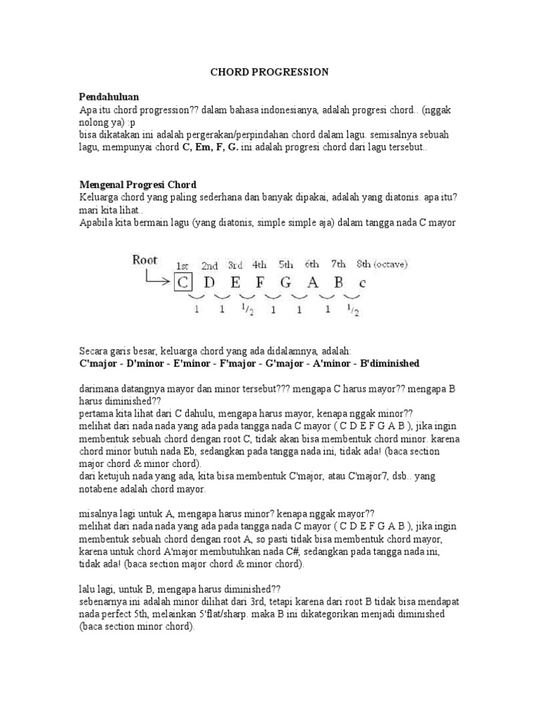 Progresi Chord dalam Musik | PDF