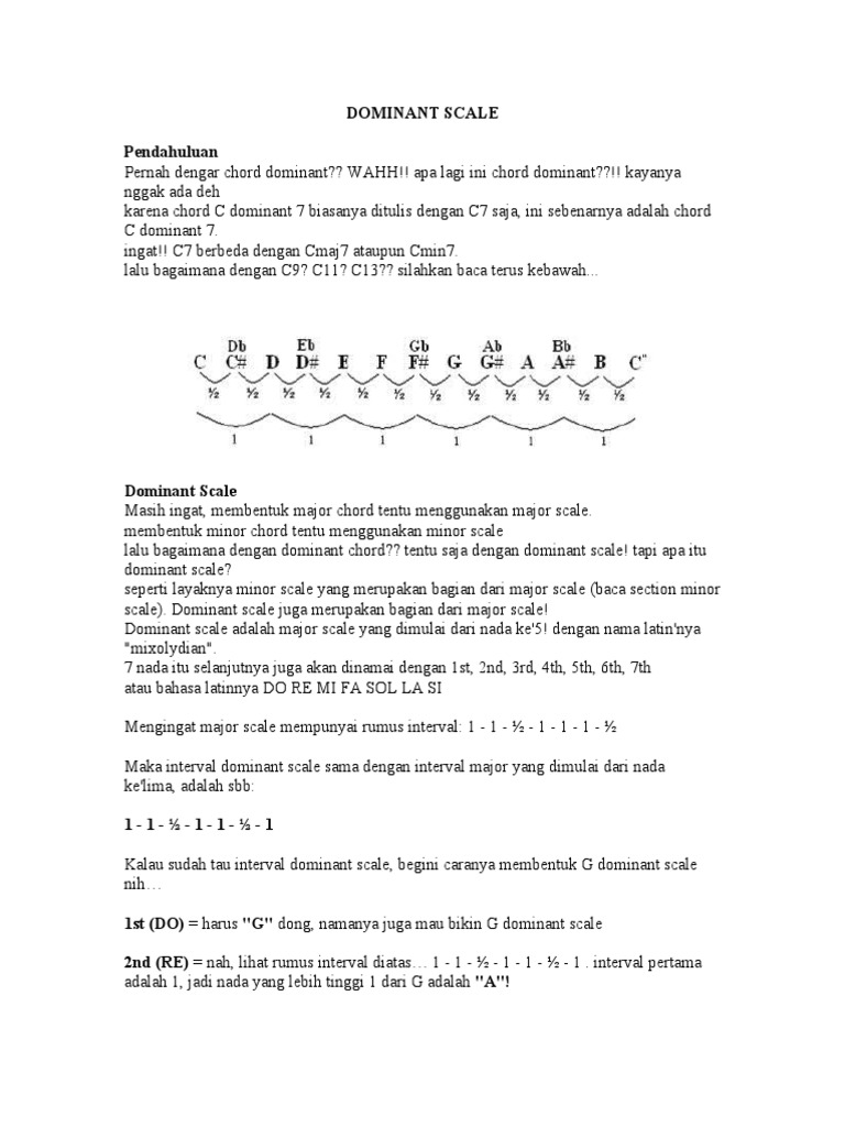 Dominant Scale | PDF