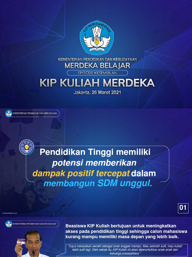 Merdeka Belajar Episode 9 KIP KULIAH MERDEKA | PDF