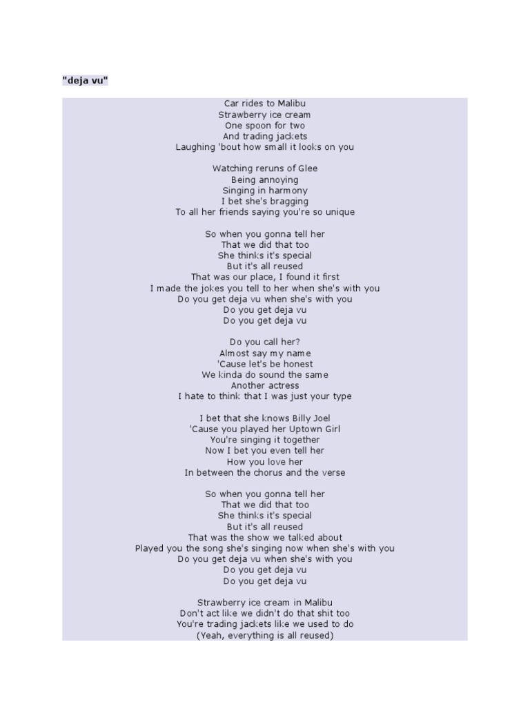 Reliving Past Memories Through a New Relationship | PDF | Entertainment ...