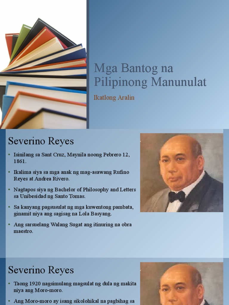 Mga Bantog Na Pilipinong Manunulat | PDF