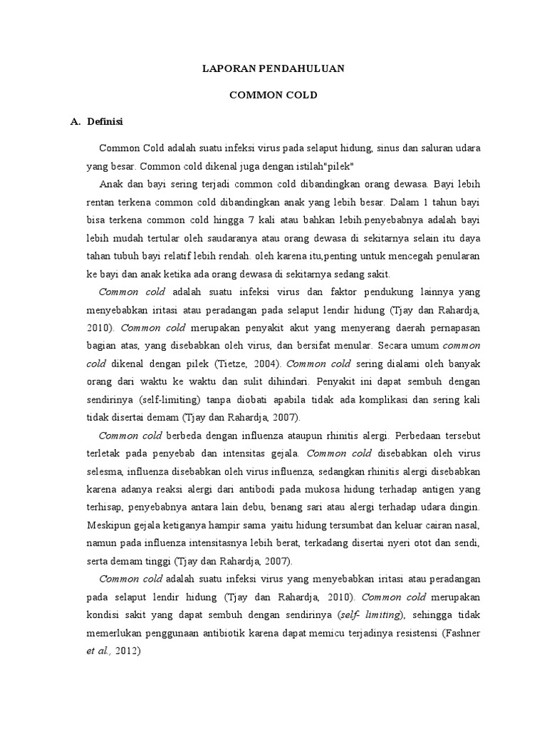 LP Common Cold | PDF