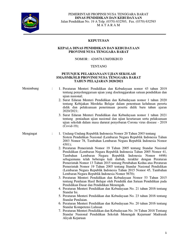 Juklak Us 2021 | PDF