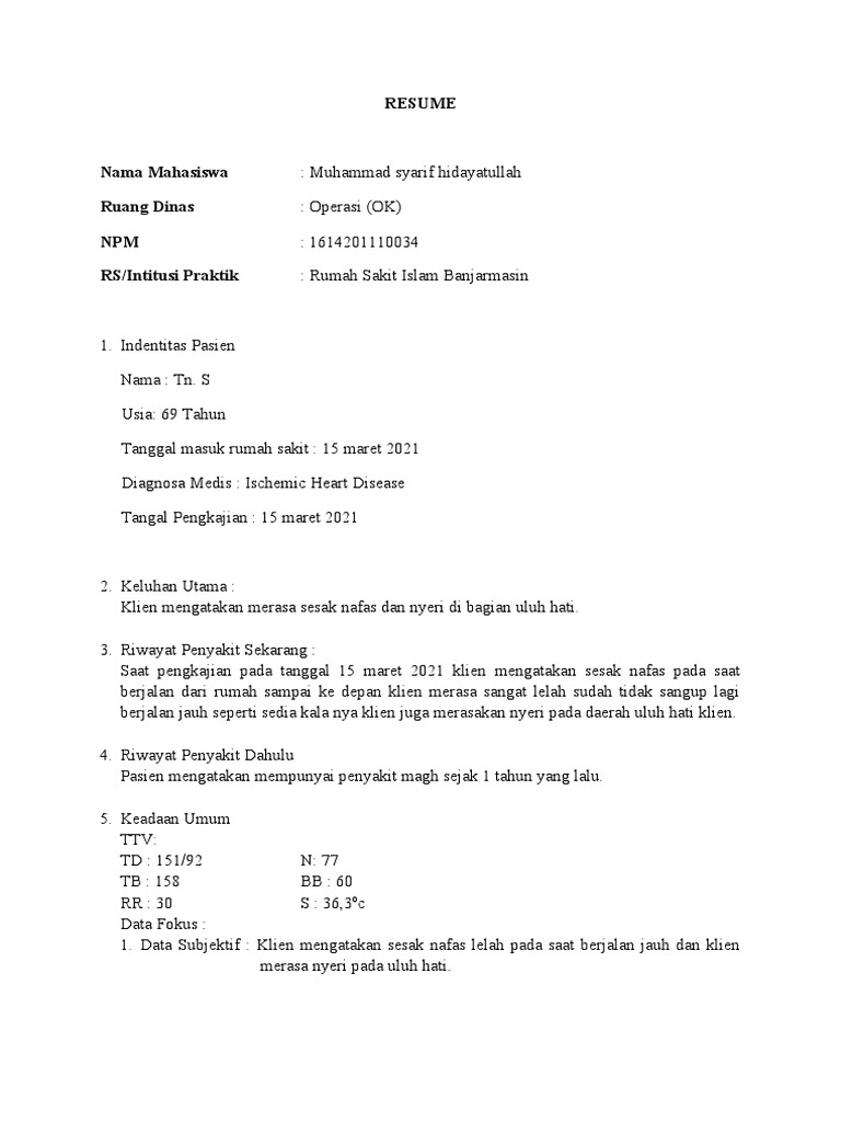 Resume Ruang Ok | PDF
