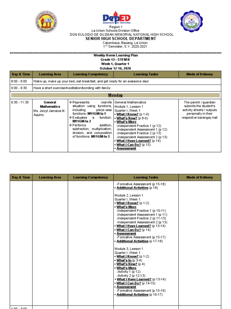 Senior High School Department | PDF | Human Nature | Pedagogy