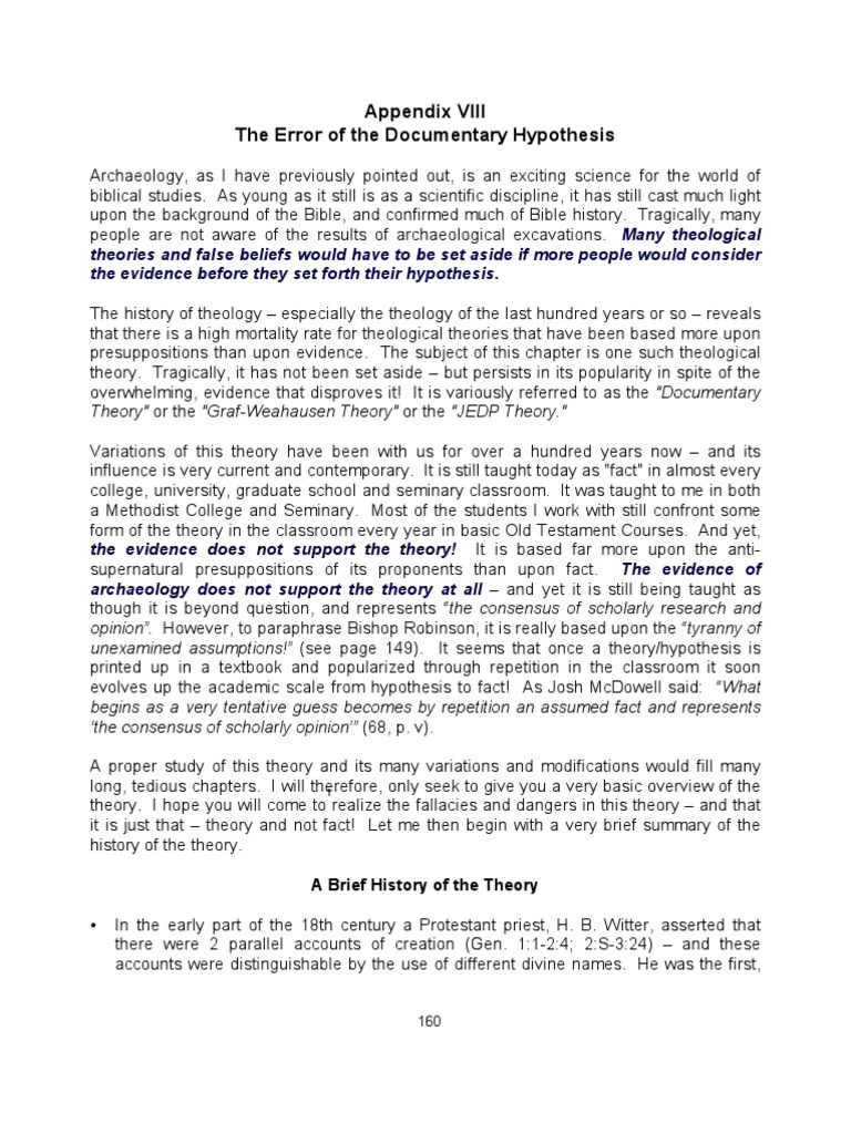 The Role of Documentary Hypothesis | PDF | Business | Science & Mathematics