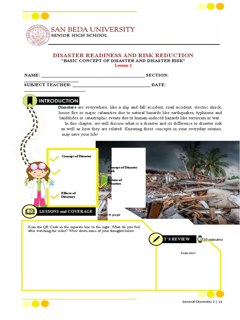 Disaster Readiness and Risk Reduction: Lesson 1 | PDF | Natural Hazards ...