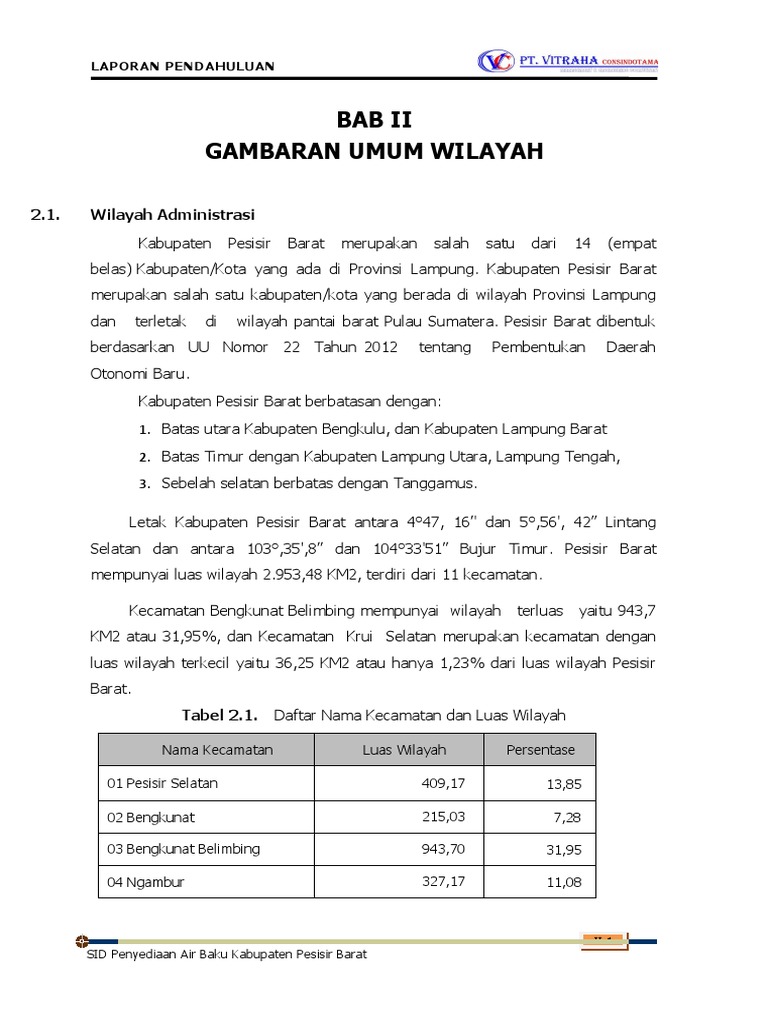 BAB-2 Gambaran Umum Wilayah | PDF
