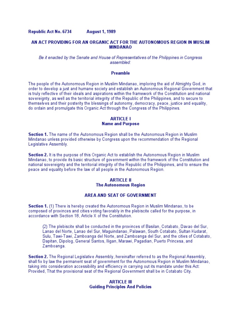 Be It Enacted by The Senate and House of Representatives of The ...