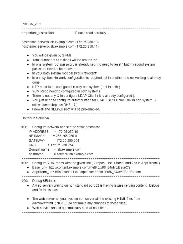 RHCSA - v8 (1) Containers | PDF | World Wide Web | Internet & Web