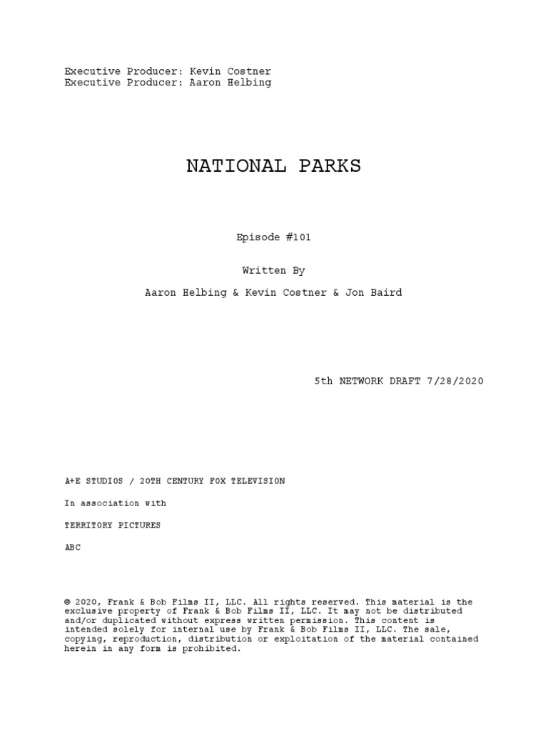 National Parks: Executive Producer: Kevin Costner Executive Producer ...