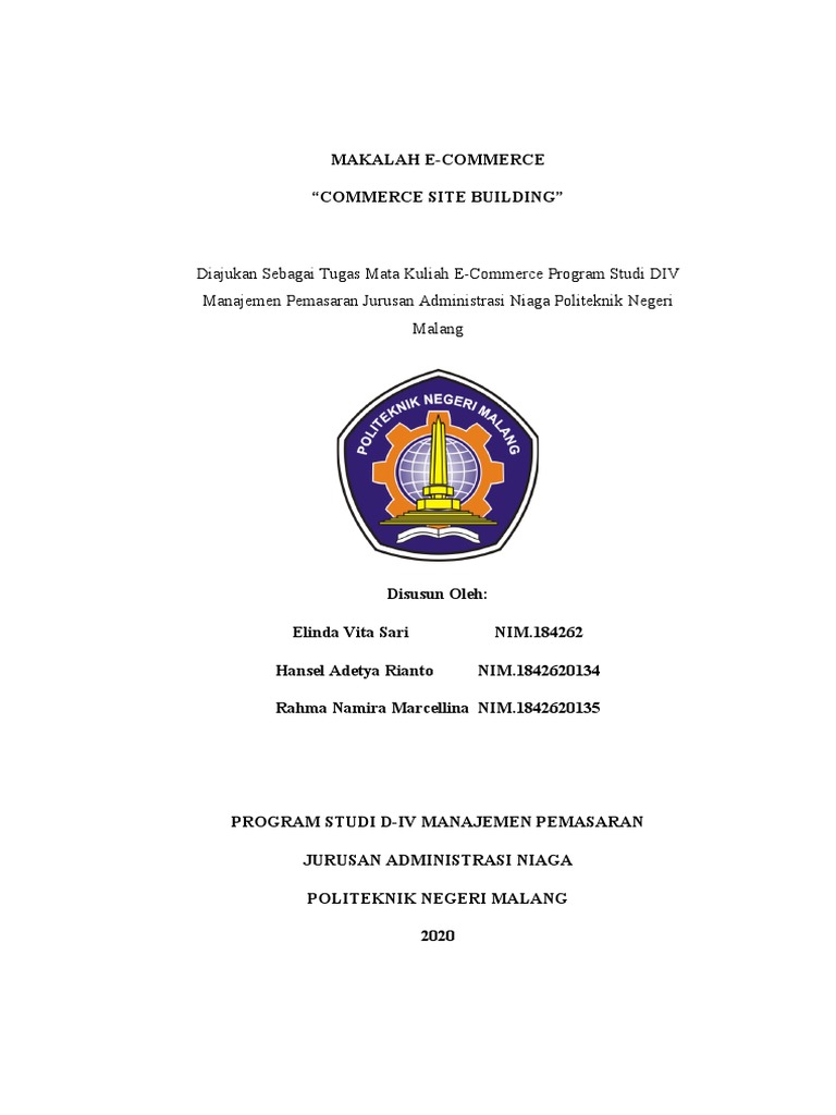 Makalah Kelompok 6 E-Commerce | PDF