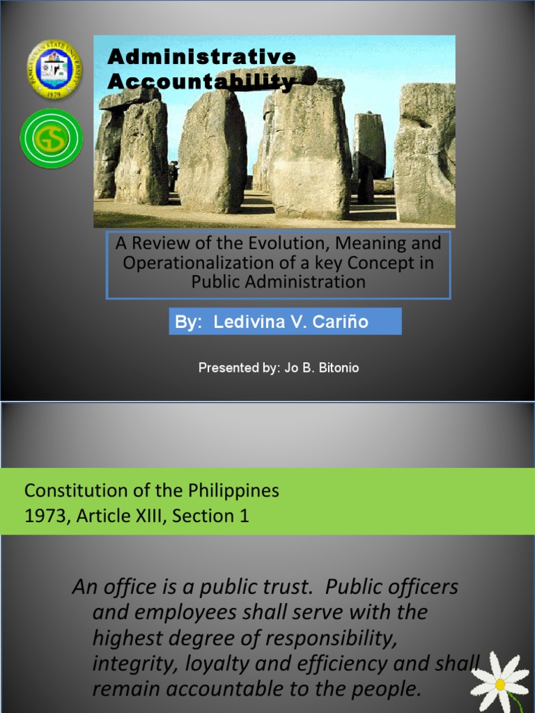 Administrative Accountability | PDF | Public Administration ...
