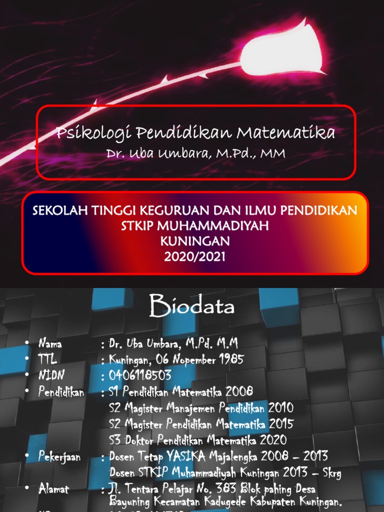 Psikologi Pendidikan Matematika | PDF | Karier & Perkembangan | Pengembangan Diri
