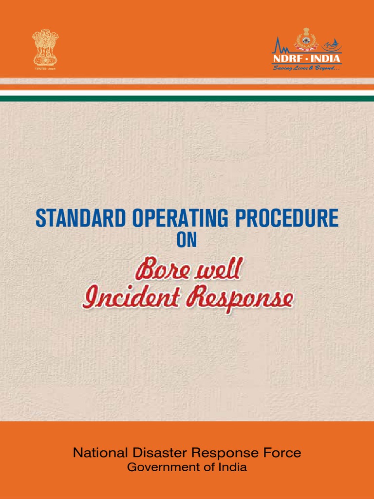 Standard Operating Procedure for Borewell Rescue Operations: Guidelines ...