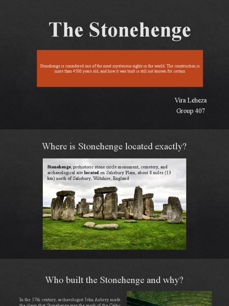 The Stonehenge | PDF | Stonehenge | Archaeology