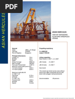 Asian Hercules III Specifications | PDF | Anchor | Crane (Machine)