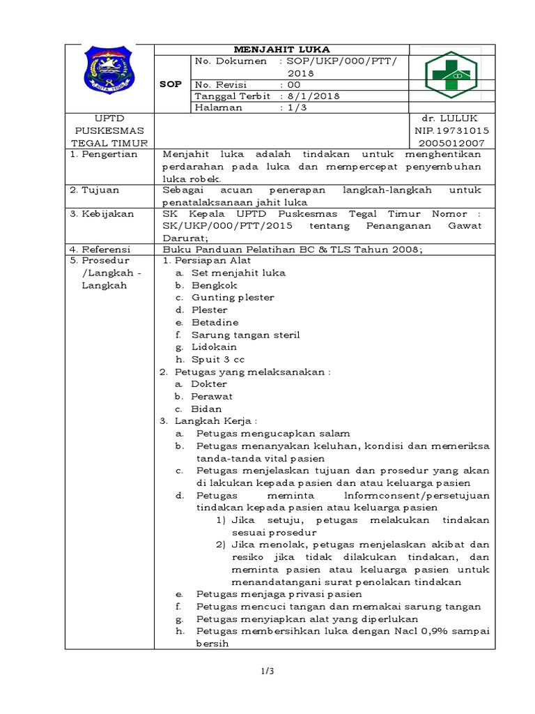 Jahit Luka Update | PDF