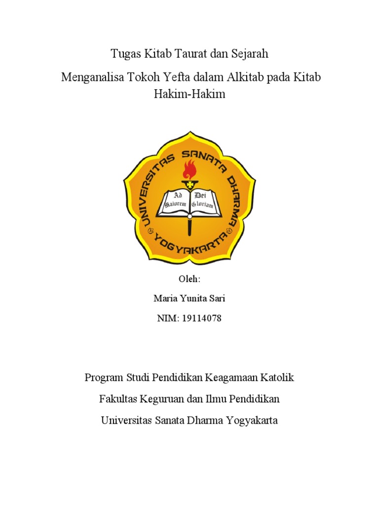 Kisah Mengenai Yefta Dalam Perjanjian Lama | PDF