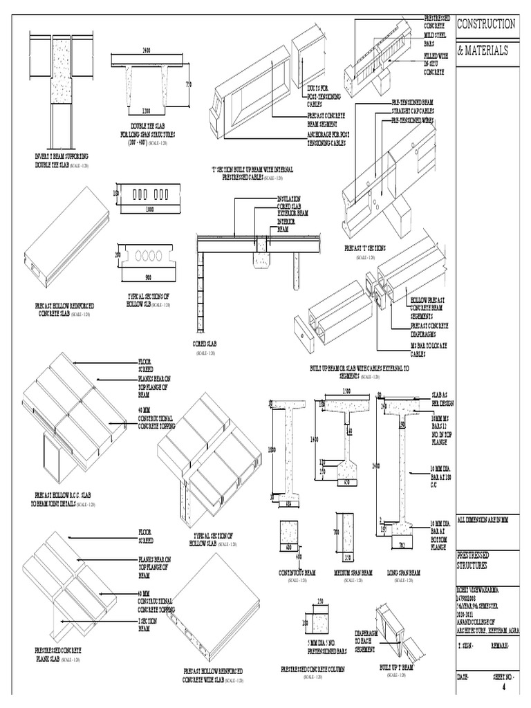 001 Prestressed Structure Copy Model | PDF | Prestressed Concrete ...