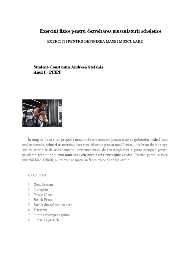 Exercitii Sport | PDF