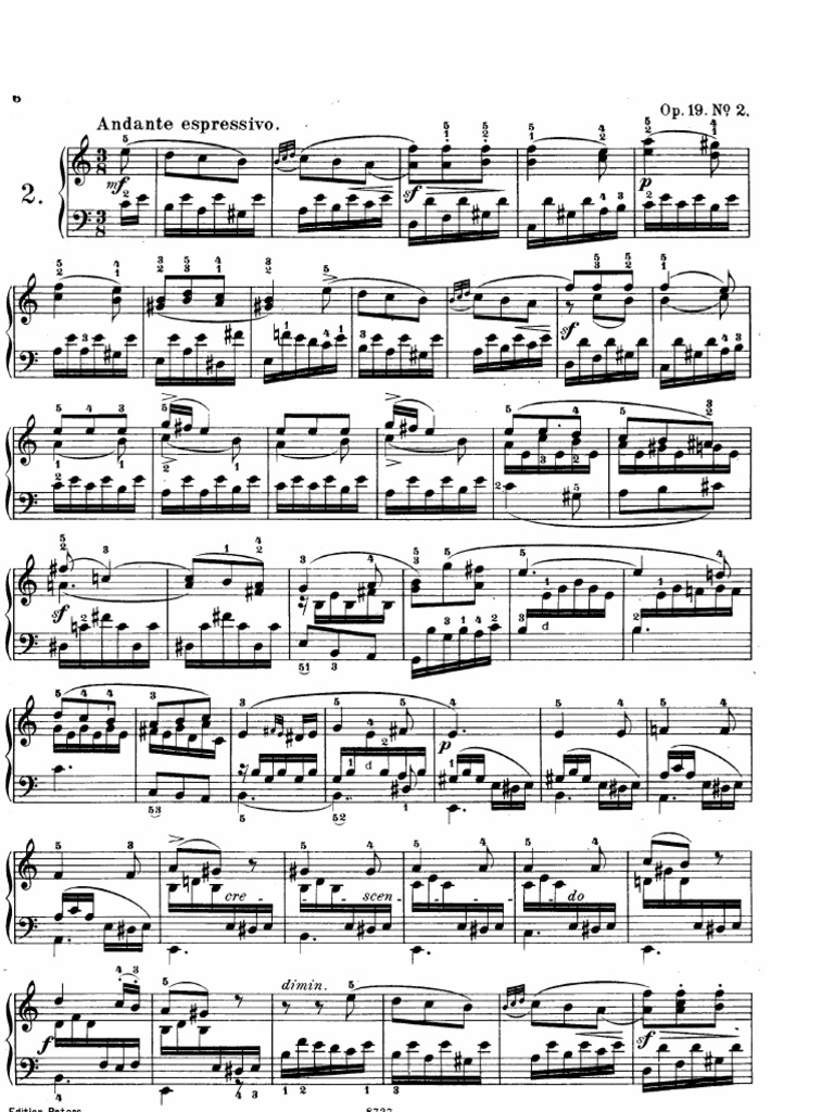 Mendelssohn - Songs Without Words Op. 19 No. 2 | PDF