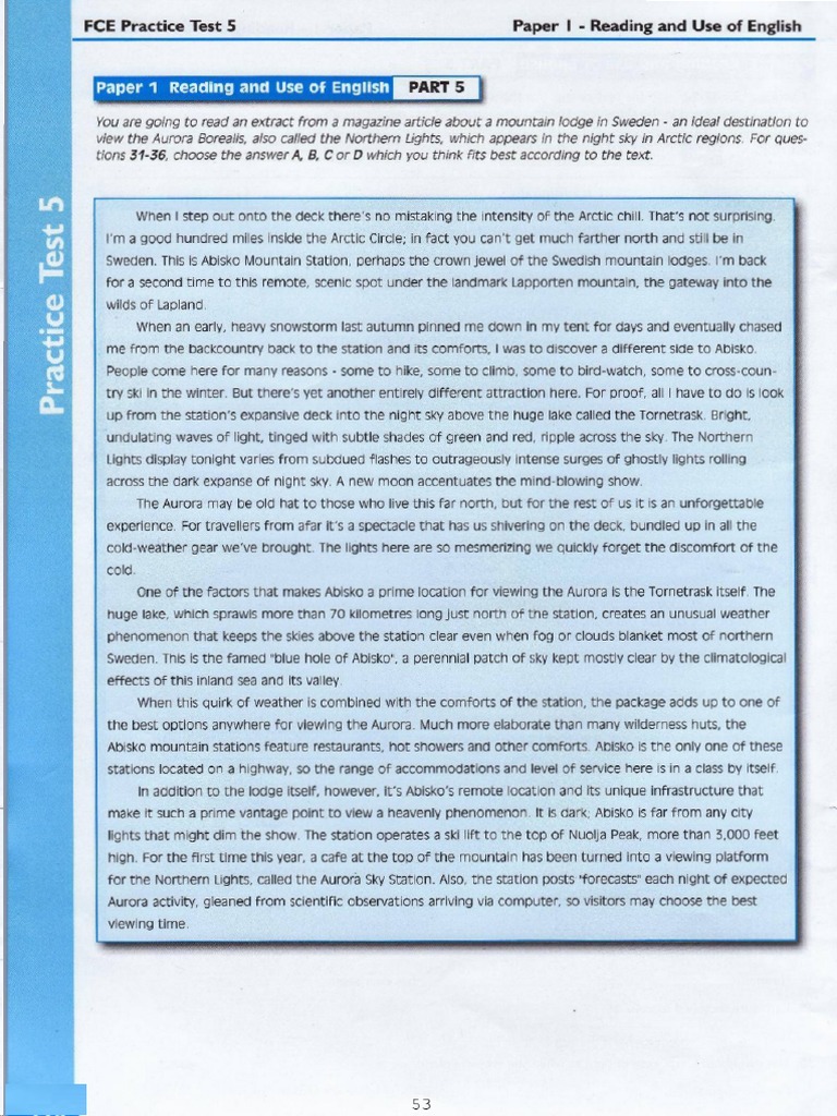 Reading and Use of English Simulation 3 | PDF