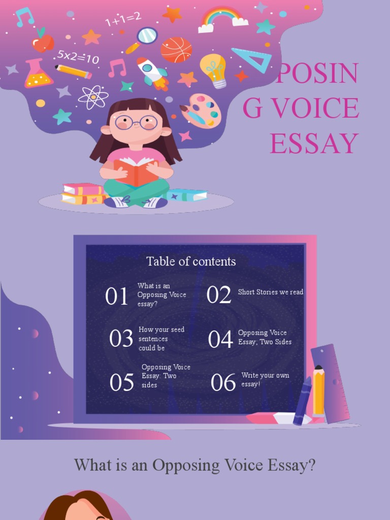 Opposing Voice Presentation | PDF | Essays
