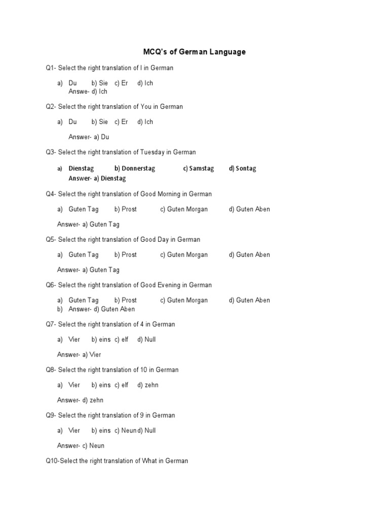 Essential German Vocabulary and Grammar: A Comprehensive Collection of ...