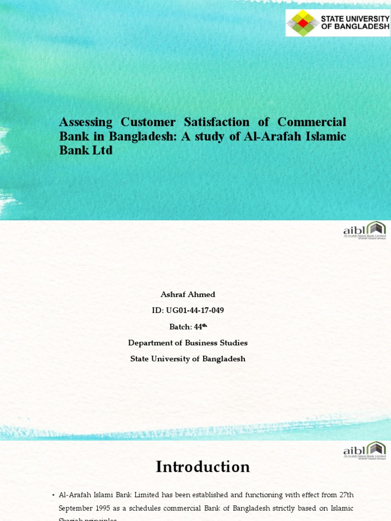 Assessing Customer Satisfaction of Commercial Bank in Bangladesh | PDF ...