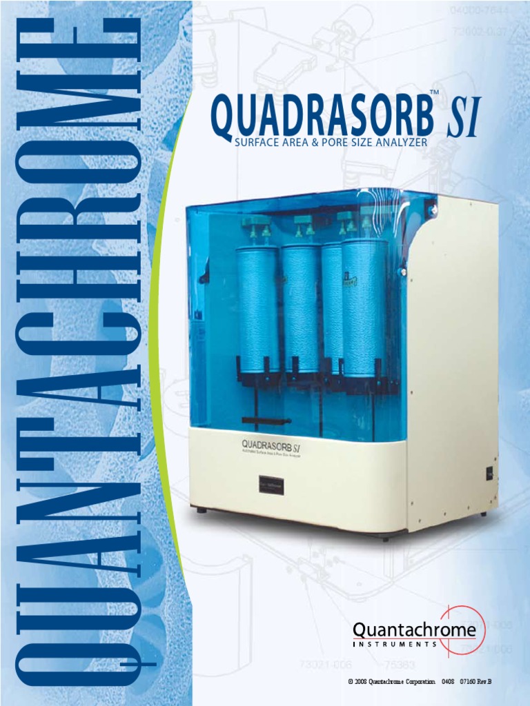 Quadrasorb: Surface Area & Pore Size Analyzer | PDF | Adsorption | Gases