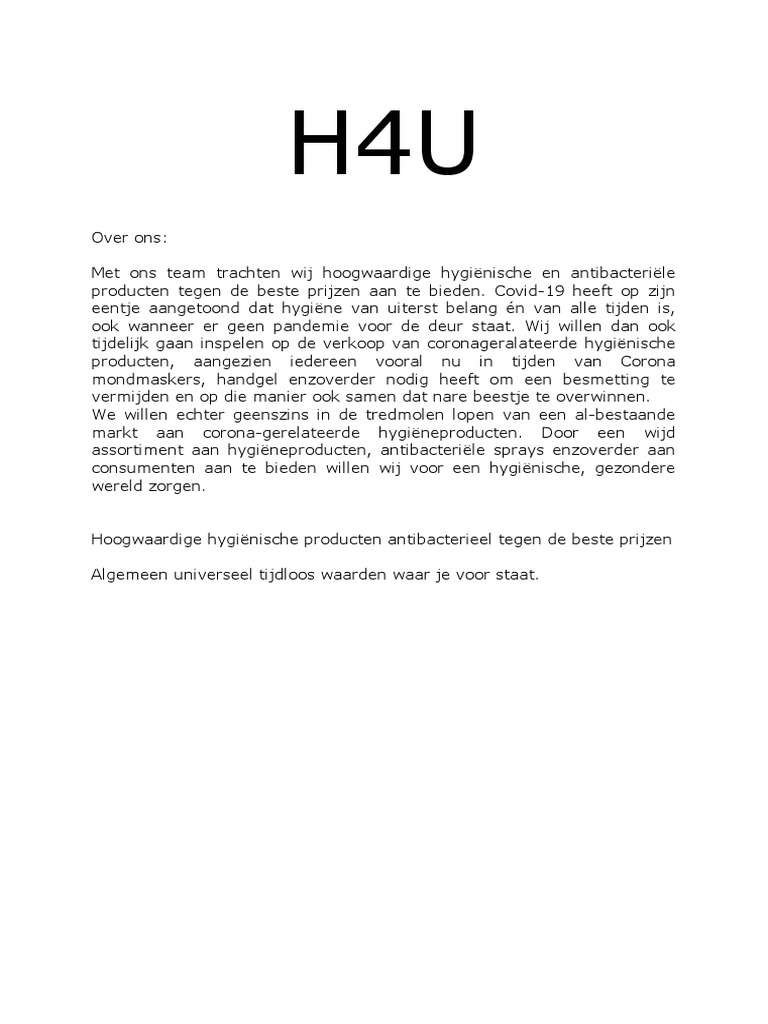 H4U | PDF