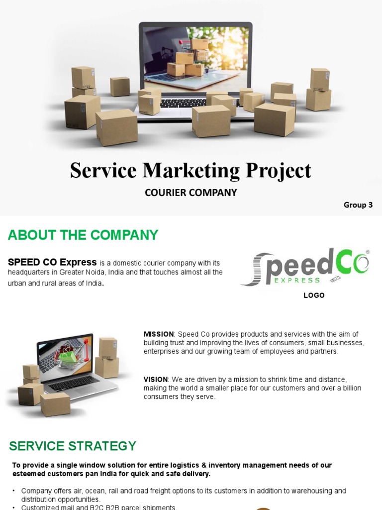 Courier Service Marketing Strategy | PDF | Page Layout | Infographics