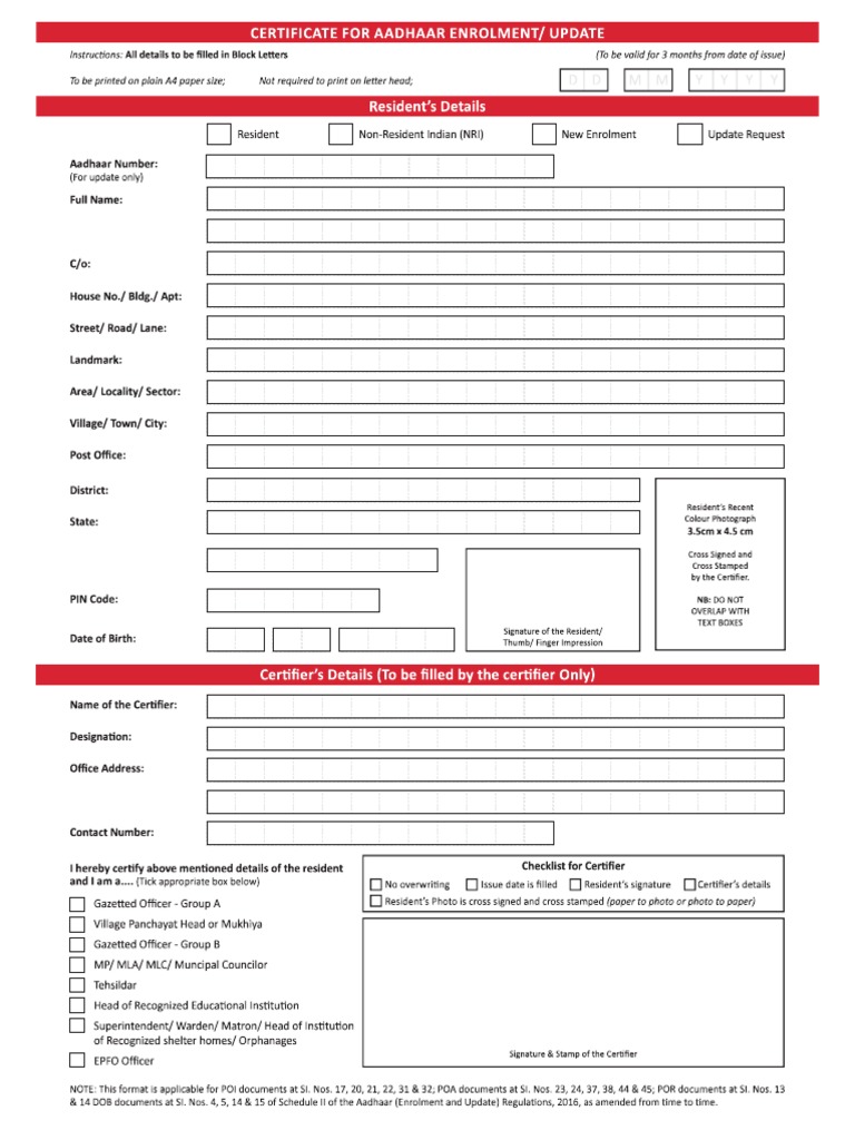 Aadhaar Certificate | PDF | Written Communication