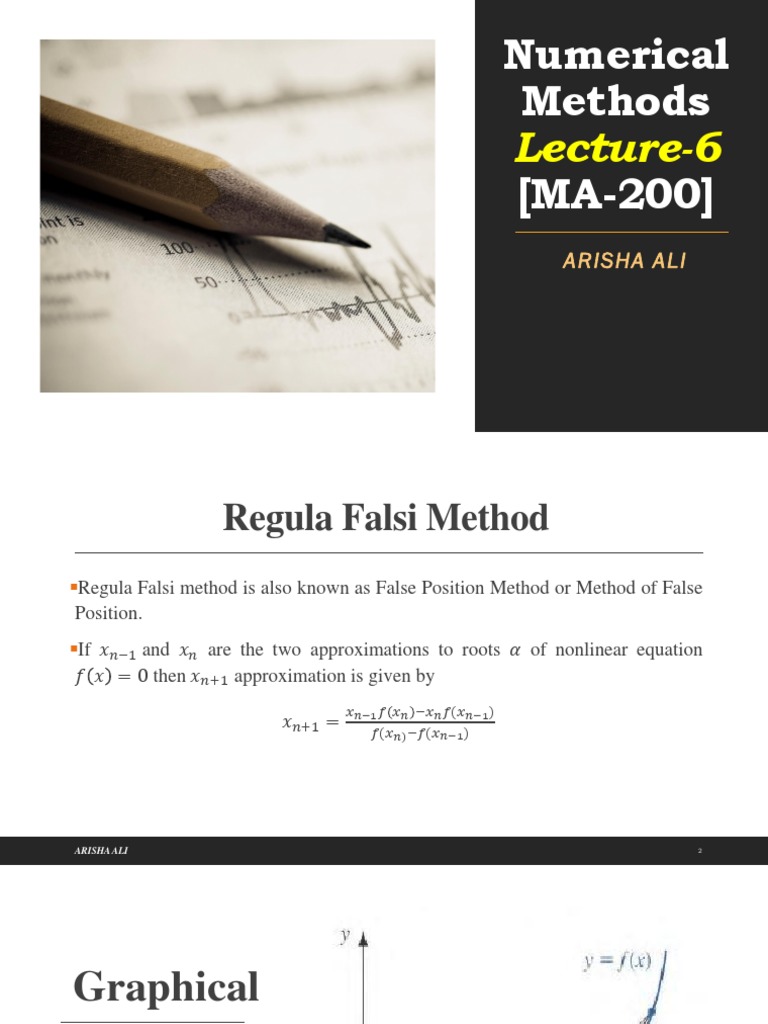 Numerical Methods Lecture 6 Pdf Theoretical Computer Science Mathematics Of Computing