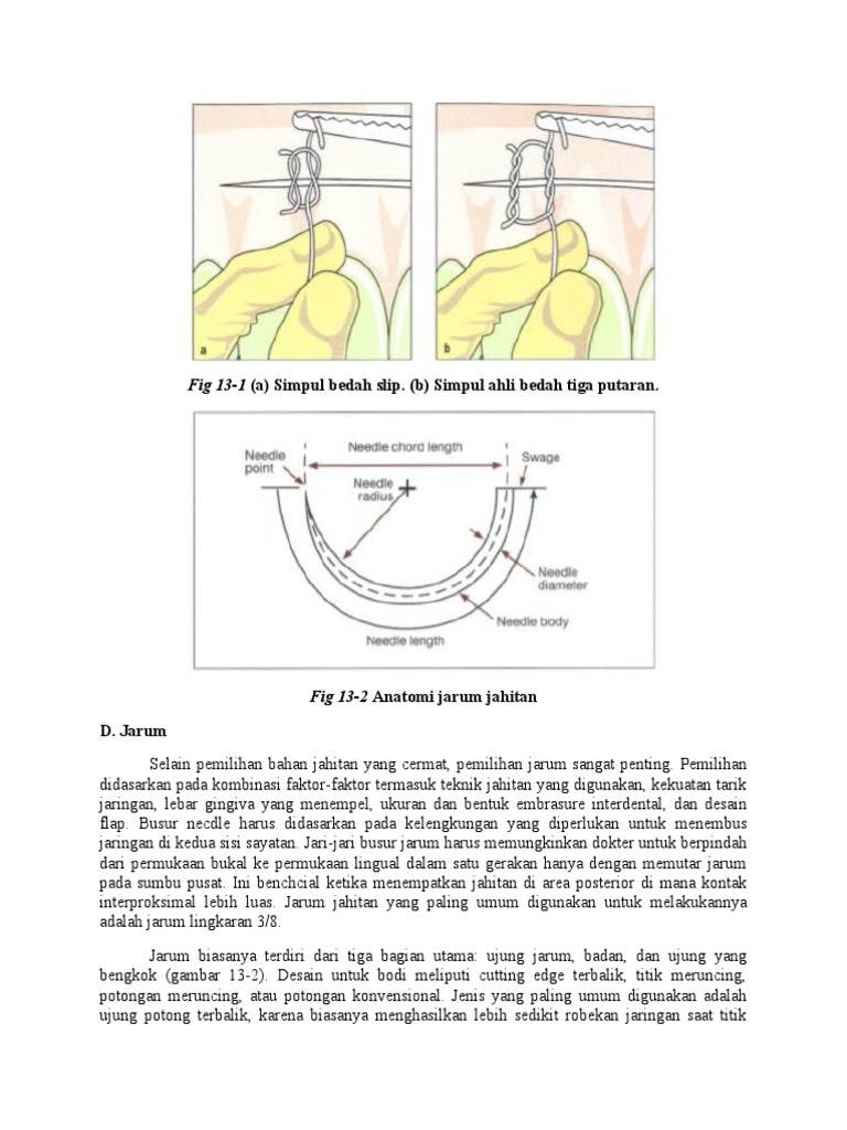 Teknik dan Simpul Suturing Bedah | PDF