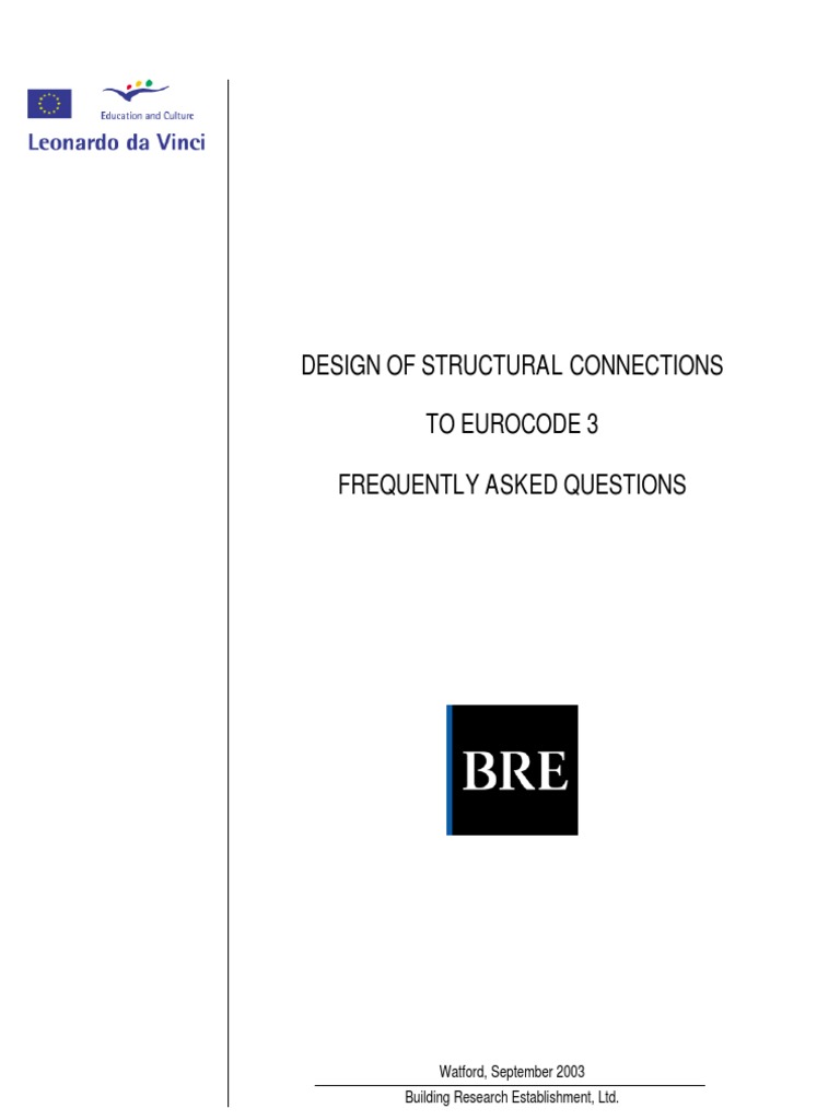 Design - of - Structural - Connections - To - Eurocode - 3 | PDF ...
