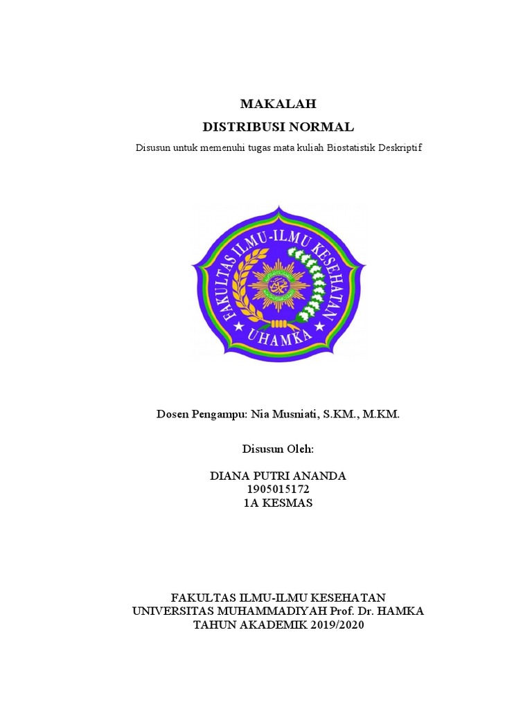 Pengertian dan Ciri Distribusi Normal | PDF