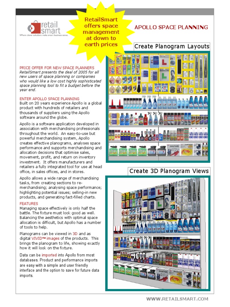 Apollo Space Planning Offer | PDF | Merchandising | Retail