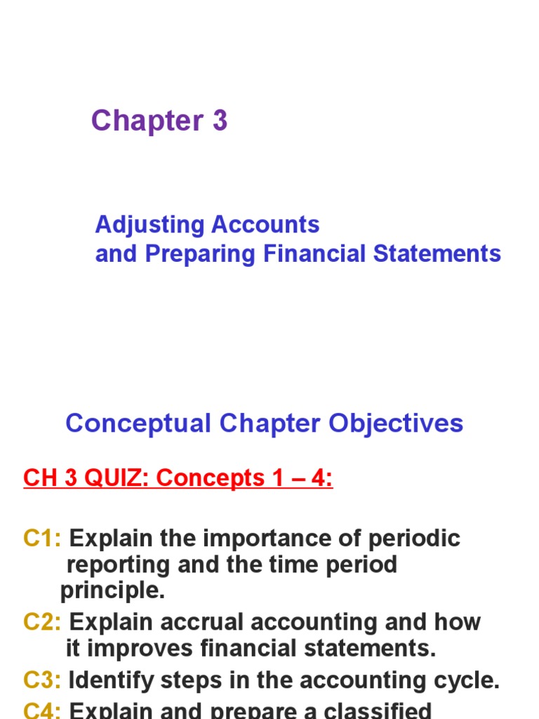 Adjusting Accounts and Preparing Financial Statement | PDF ...