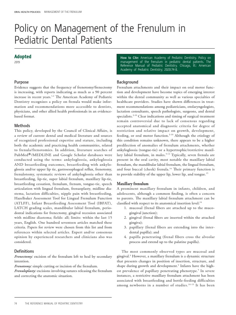 Frenulum Child | PDF | Dentistry | Periodontology