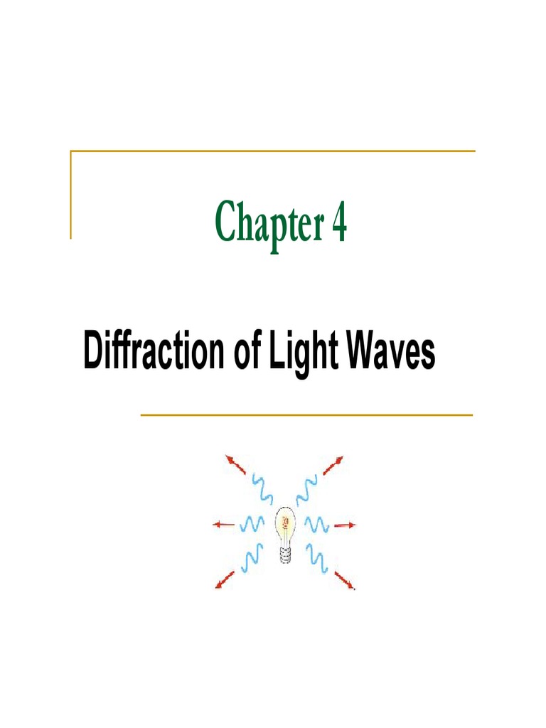 Diffraction of Light Waves | PDF | Diffraction | Angular Resolution