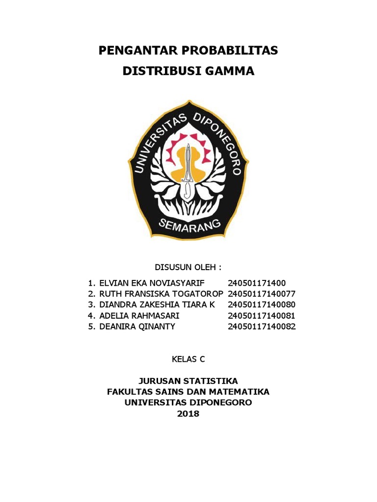 Pengantar Distribusi Gamma dalam Statistika | PDF