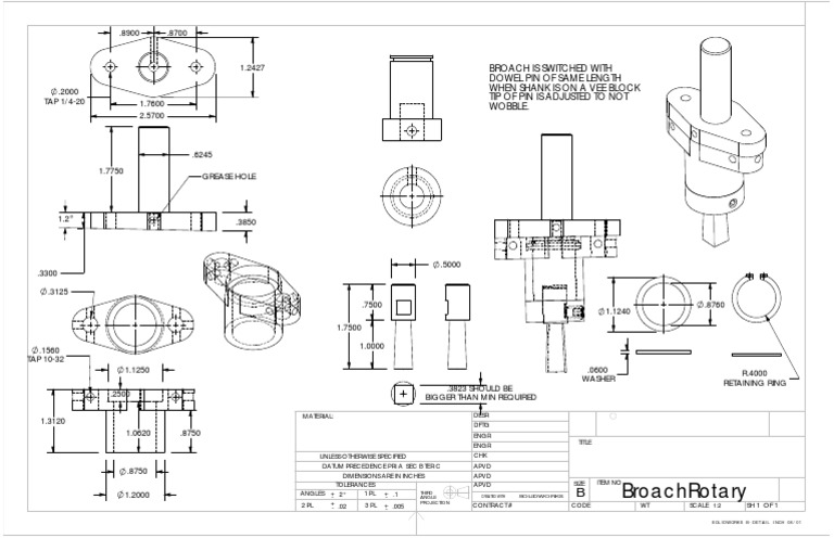 Design of a Broach for Precision Machining of Rotary Shaft Components ...
