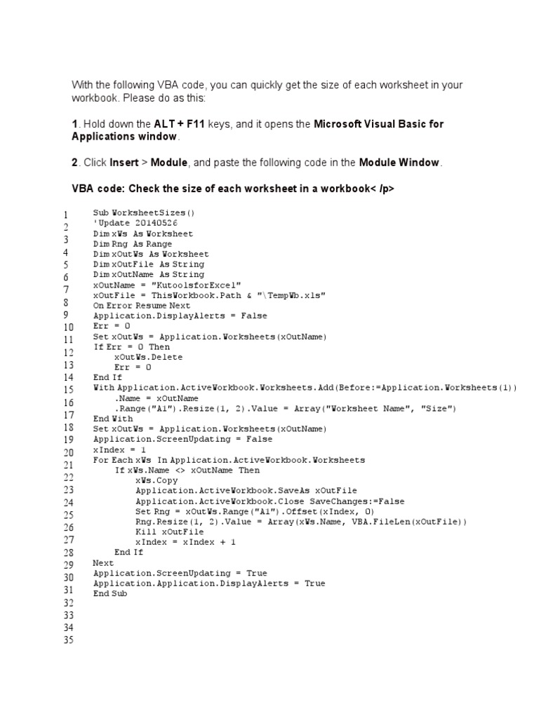 VBA To Check Worksheet Size 2 PDF