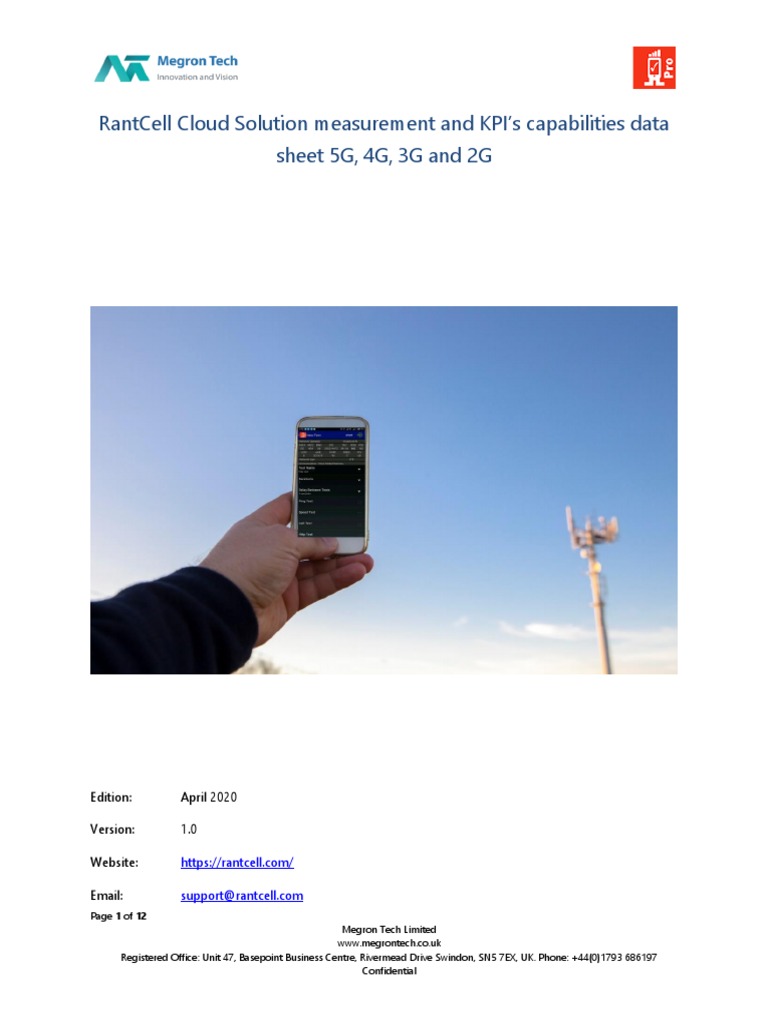 Rantcell Cloud Solution Measurement and Kpi'S Capabilities Data Sheet 5G, 4G, 3G and 2G | PDF ...