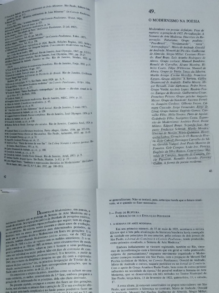 Modernismo Na Poesia - A Literatura No Brasill - Afrânio Coutinho | PDF